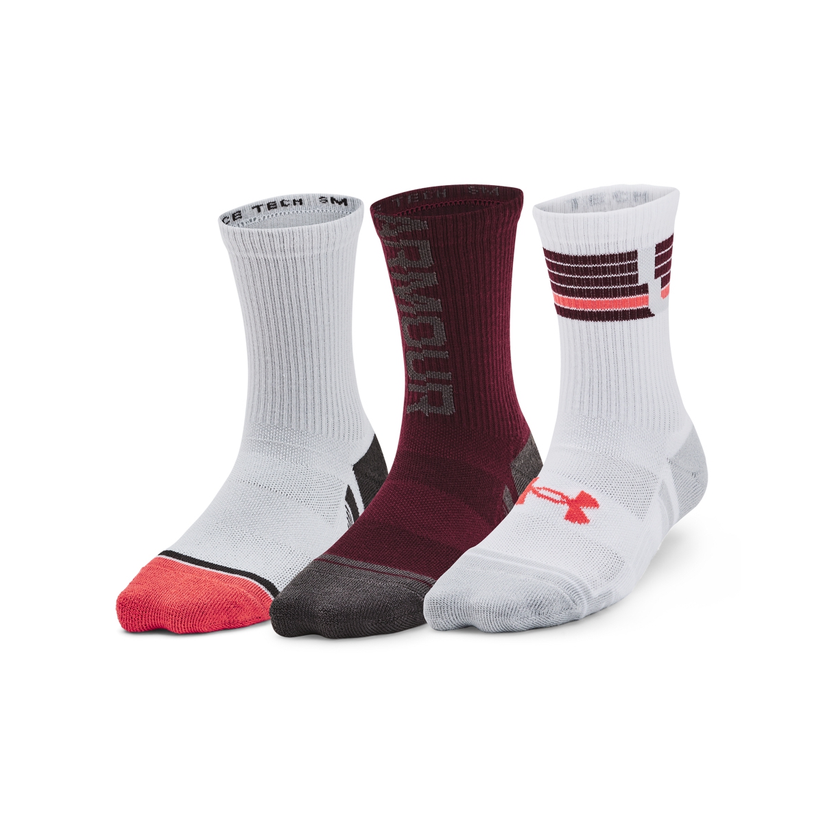 Kids' UA Performance Tech 3-Pack Crew Socks | Under Armour Srbija